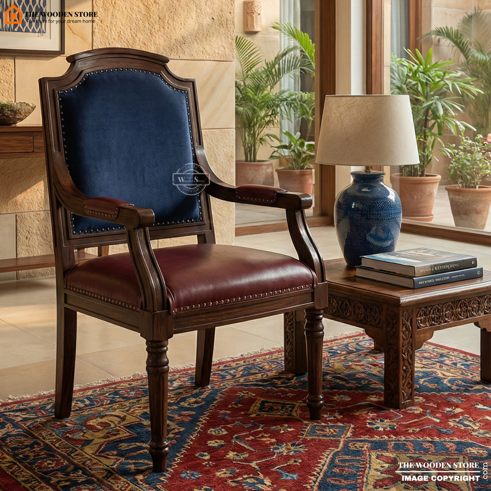 Windsor Classic Arm Chair (Deep Wine) – The Wooden Store